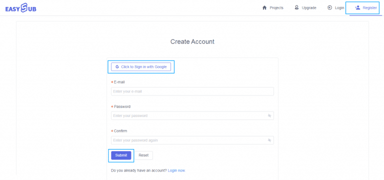 How to add auto subtitles via EasySub - EASYSUB