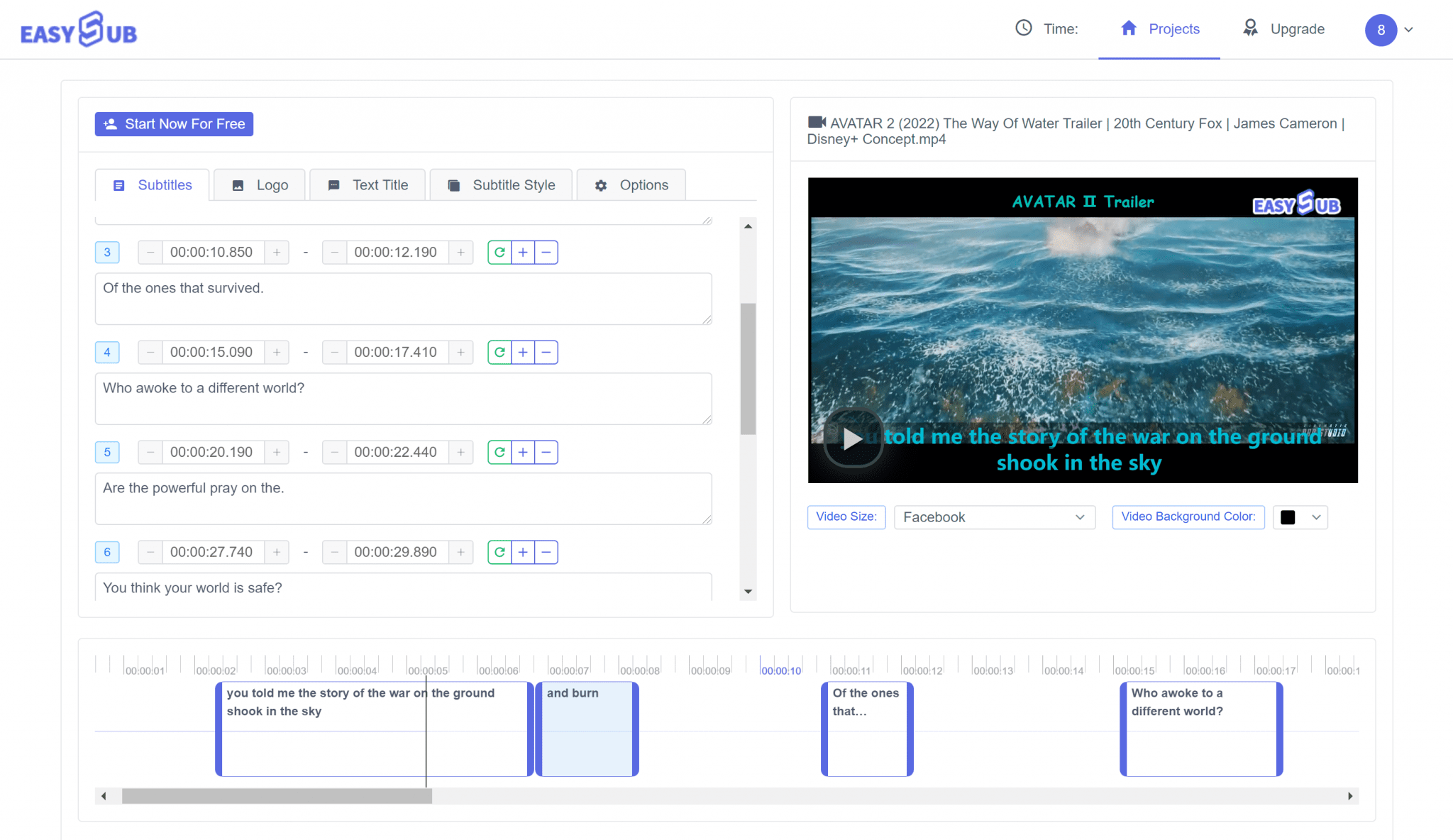 Subtitle Editor Online - Subtitle Editor Free - EASYSUB